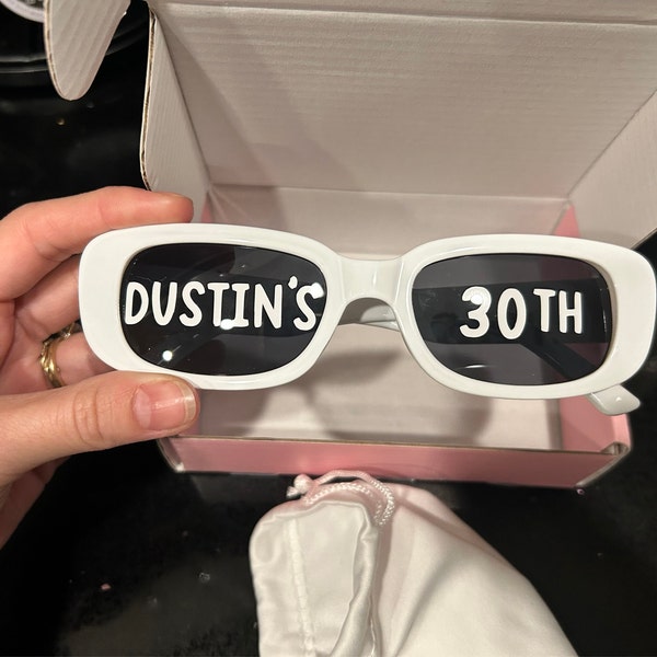 Personalized Retro Sunglasses for Bachelorette or Birthday - A Perfect ...