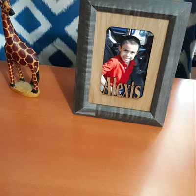 5x7 Name Frame Personalized Picture Frames 5x7 Mats Inserts Custom ...