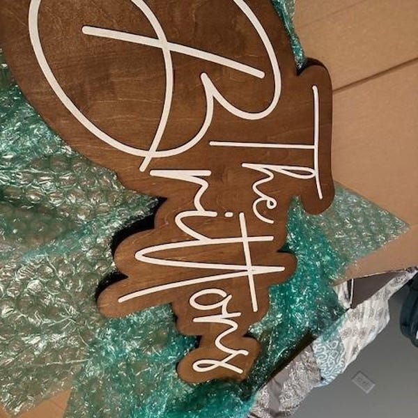 Large Last Name Sign, Cut Out Last Name Sign, Wedding Name Sign, Double ...