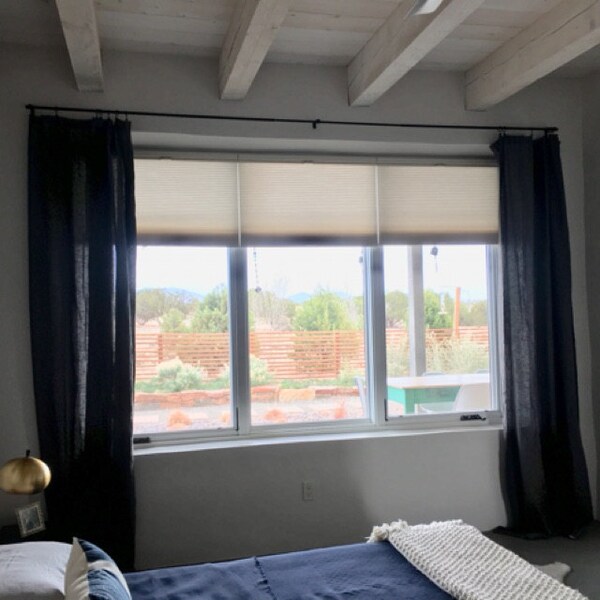 Hemp Window Curtains, Rustic Drapes Organic Fabric, Farmhouse Curtain ...