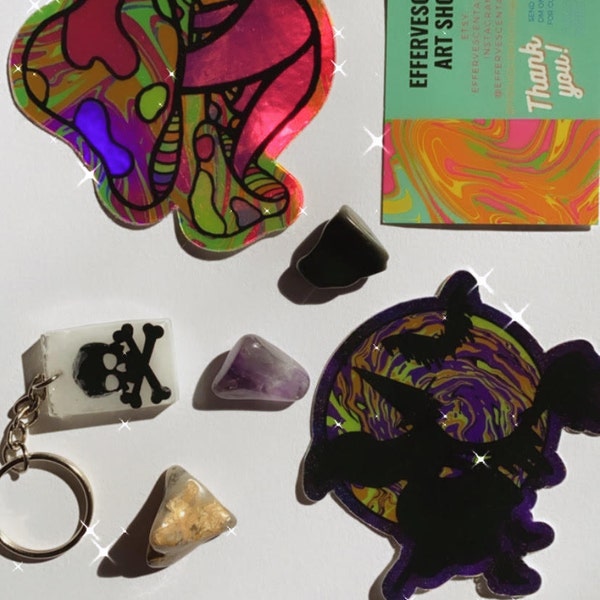 Trippy 3x3" Wooden Box - Etsy