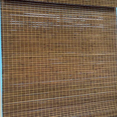 MOOD Cordless Bamboo Roman Shades, Natural Wood Collection - Etsy