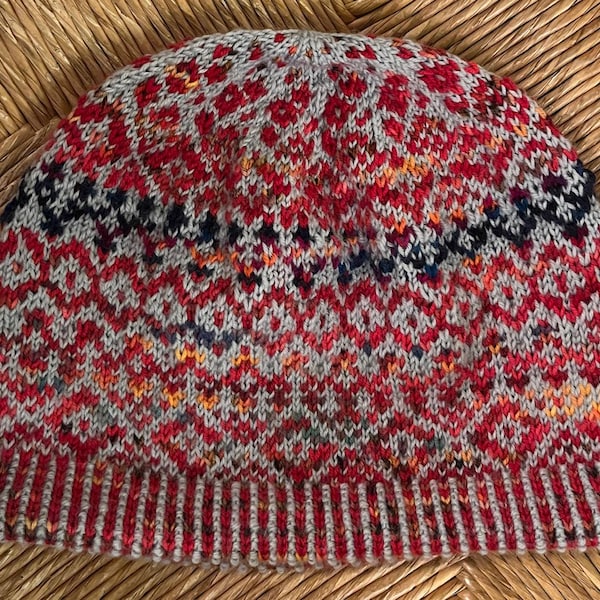 4 Ply Fir Tree Hat in Fair Isle Knitting Pattern, Digital Download - Etsy