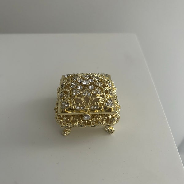 Beautiful Swarovski Crystal Ring Box - Etsy