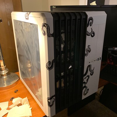 Giant Octopus Vinyl Laptop Decal FREE SHIPPING Octopus Decor Octopus ...