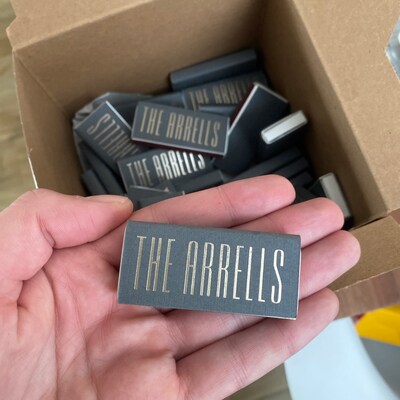 Foil Printed Last Name Matchboxes Personalized Matchboxes - Etsy