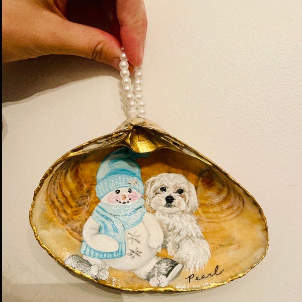 Hand Painted Seashell Ornament - Etsy Canada