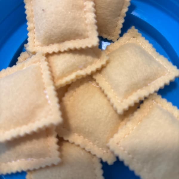 Pasta Set Play Food (felt Food, Pretend Play Kids Kitchen, Plush Toy ...