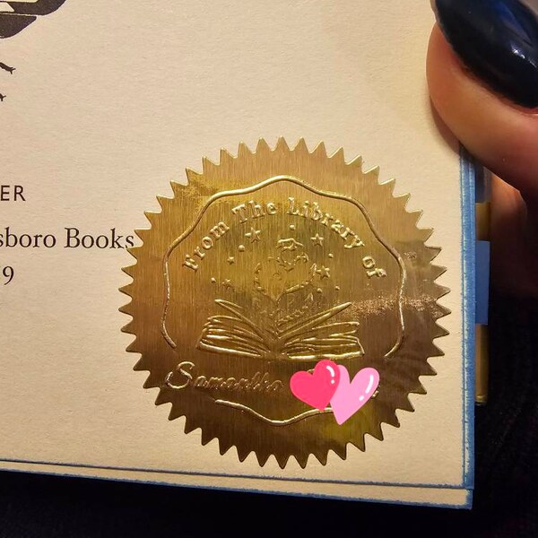 Book Embosser Personalized Library Embosser , Custom Book Embosser From ...