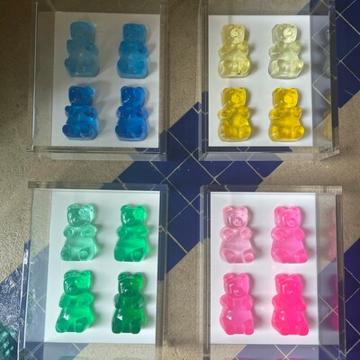 Giant Gummy Bear Wall Decor, Modern Pop Art, 66 Resin Gummy Bears ...