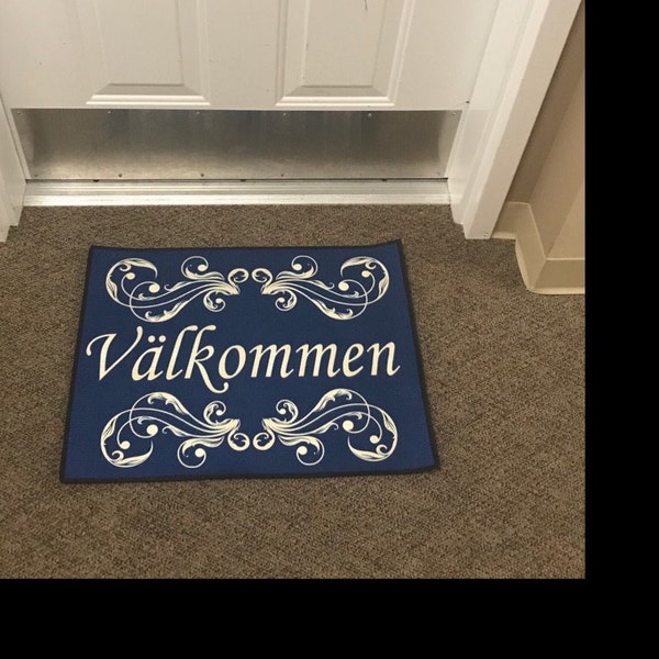 Scandinavian Swedish Valkommen Welcome Rug Floor Mat 243 - Etsy Scandinavian Swedish Valkommen Welcome Rug Floor Mat 243 - Etsy