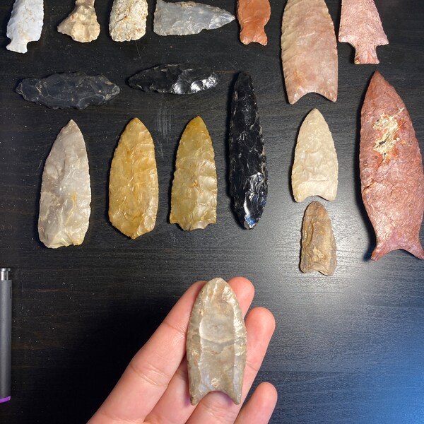 Desert Delta Side Notch Arrowhead Projectile Point - Ancient Native ...