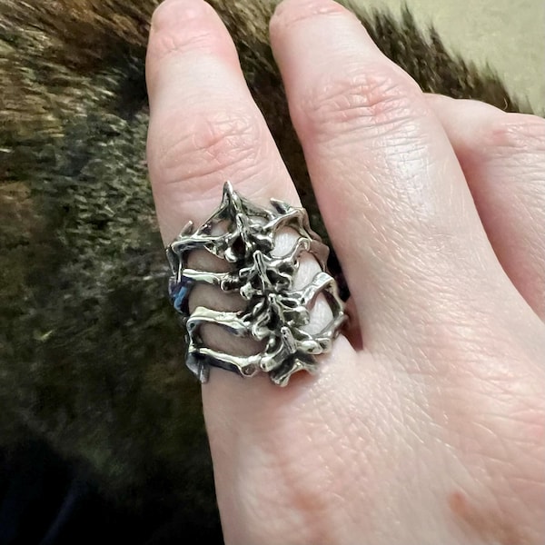 Flame Ring - 925 Sterling Silver - Handmade - Etsy