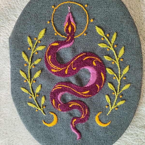 Boho Modern Floral Embroidery Pattern PDF | Flower Embroidery | Hand ...