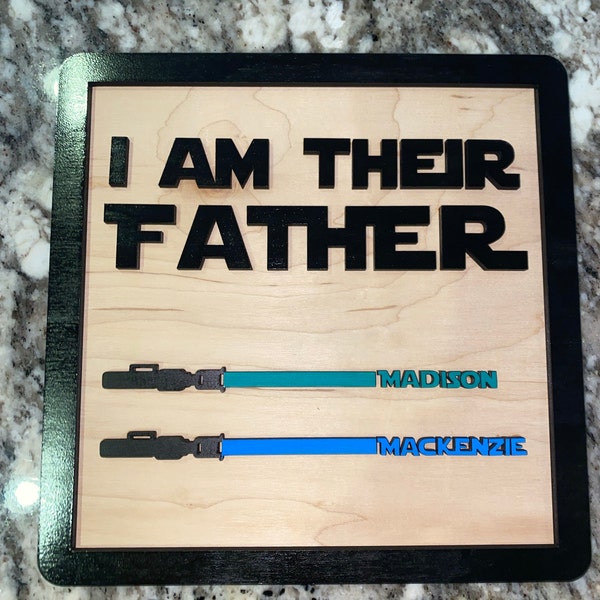 I Am Their Father Sign, I Am Your Father Sign, Father's Day Custom Sign ...