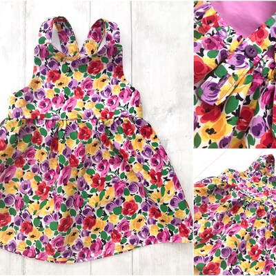 Baby Pinafore Dress Pattern, Apron Dress Sewing Patterns Pdf, Girls ...