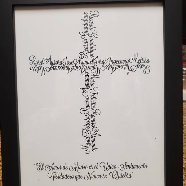 ORIGINAL Baptism Personalized Name Cross Print - 5x7 - FREE SHIPPING - Etsy