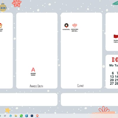 Christmas Winter Desktop Organizer Wallpaper Desktop Organizer ...