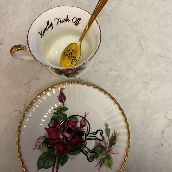 Customizable Insult Vulgar Cheeky Tea Cups - Etsy