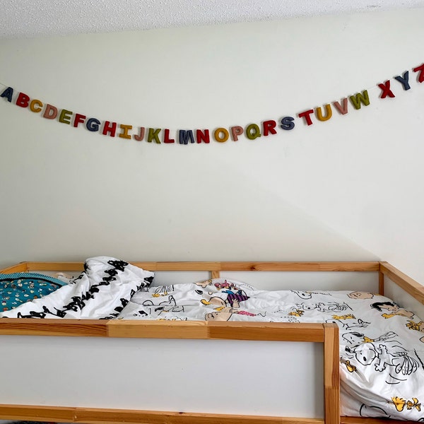 Alphabet Garland Felt | ABC Garland | Kids Christmas Present - Etsy