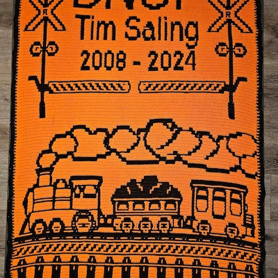 Doc's Railroad and Train Blanket Mosaic Crochet Pattern - Etsy