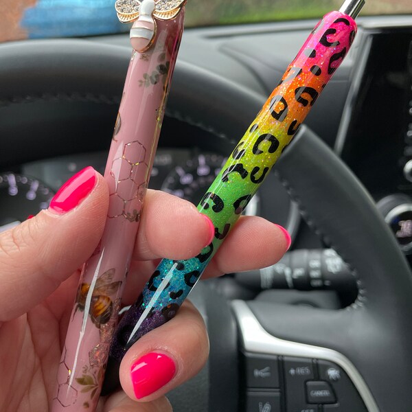 Valentine Glitter Pens Heart Pens Refillable Ink Joy Pens Personalized ...