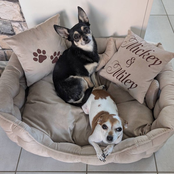 Custom Dog Bed or Indoor Dog House, Dog or Cat Owner Gift, Cozy Soft ...
