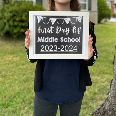 First Day of First Grade Sign, First Day of School Sign, First Grade ...