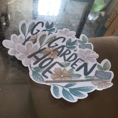 Garden Hoe Vinyl Sticker Glossy Die Cut Sticker Premium - Etsy