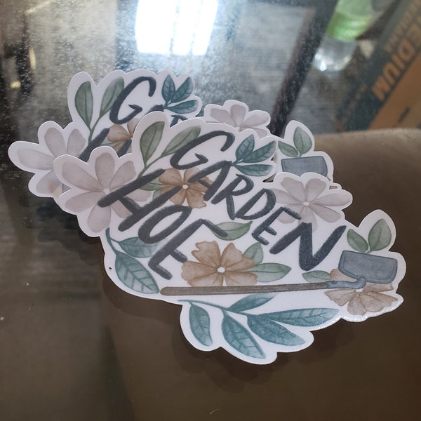 Garden Hoe Vinyl Sticker | Glossy Die Cut Sticker | Premium Waterproof ...