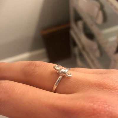 Mouse Ring Silver Mouse Ring Rat Ring Recycled Sterling Silver 925 ...