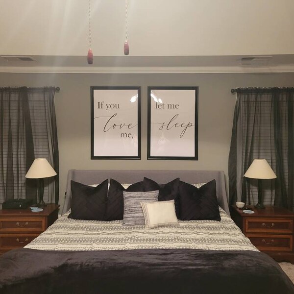 If You Love Me, Let Me Sleep, Romantic Quote Poster Prints, Set of 3 - Etsy
