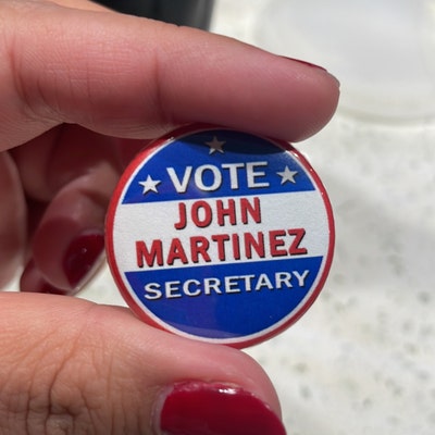 VOTE Custom Campaign Buttons 1.25 or 2.25 Pinback Buttons Personalized ...
