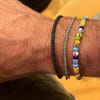 Multicolor Beaded Bracelet for Men, Colorful Mens Bead Bracelet ...