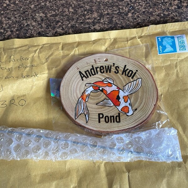 Wildlife Custom Pond Sign/plaque Laser Engraved/ Hand Painted- Pond ...