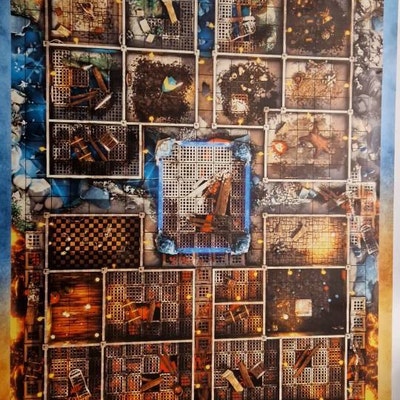 Custom Heroquest Board Game Mat, RPG Playmat, Dungeon and Dragons ...