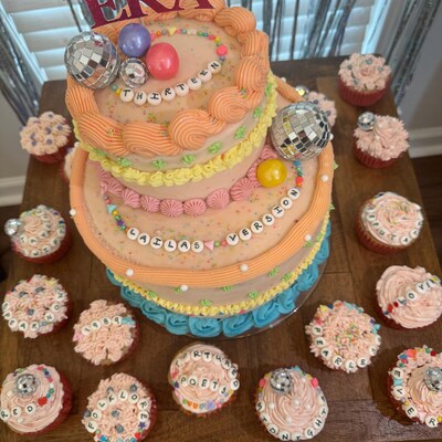 Pink Graduation Cap Cake Topper 1 Pink Graduation Hat Topper for ...