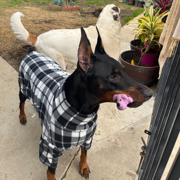 Snow Flake Print Fleece Dog Coat Snood Warm Covered Chest Sweater ...