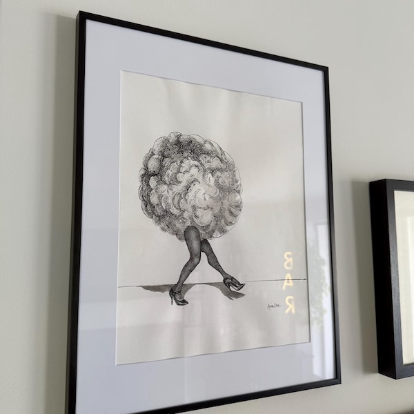 Hardened Cowboy – Original Ink Illustration by Anna Cash - Etsy