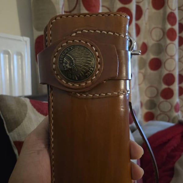 Western Leather Phone Case for Belt Carved Leather Handmade Tooled ...
