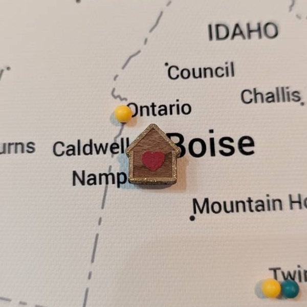 Push Pin Map, Personalized Travel Map, USA, United States, Second ...