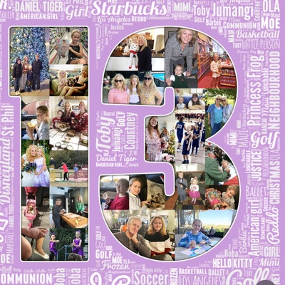 Photo Collage Canvas Print Custom Designed Very Large Extra Large ...