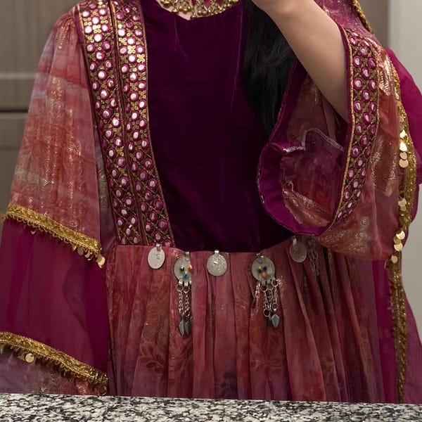 Afghan Cotton Dress – Hazara Embroidery 3pc Modest Outfit | Eid ...