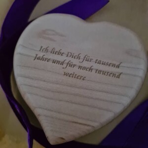 18-note Custom Tune lavender Purple Wind-up Heart Logo Custom Engraving ...