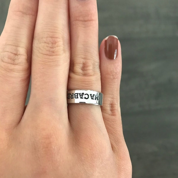 Macabre Ring, Halloween, Horror, Goth, Aluminum Ring - Etsy