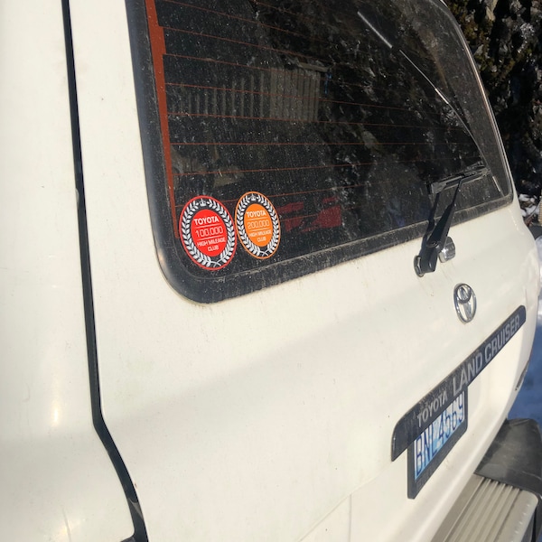 Toyota High Mileage Club Sticker Decal 100k 200k 300k 400k 500k 600 ...