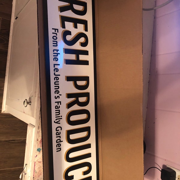 Fresh Produce Sign, Personalized Farm Sign, Custom Farmer Market Sign ...