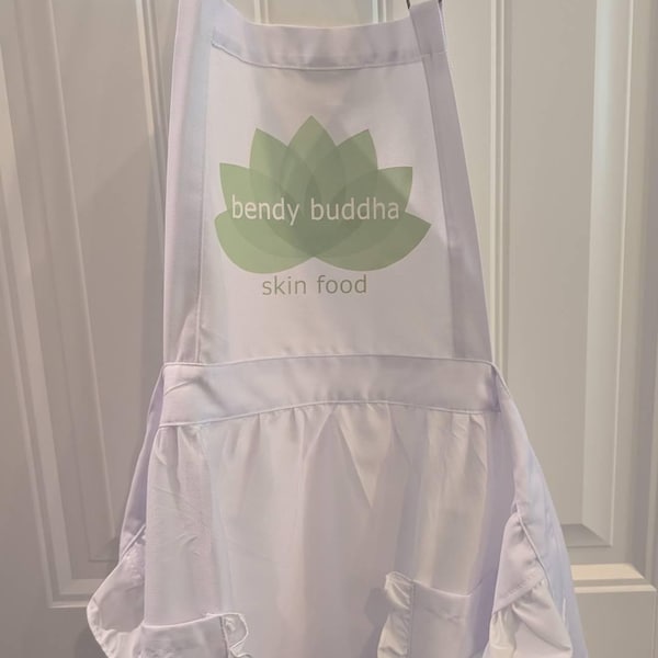 Custom Logo Apron, Personalized Apron for Women, Business Logo Apron ...