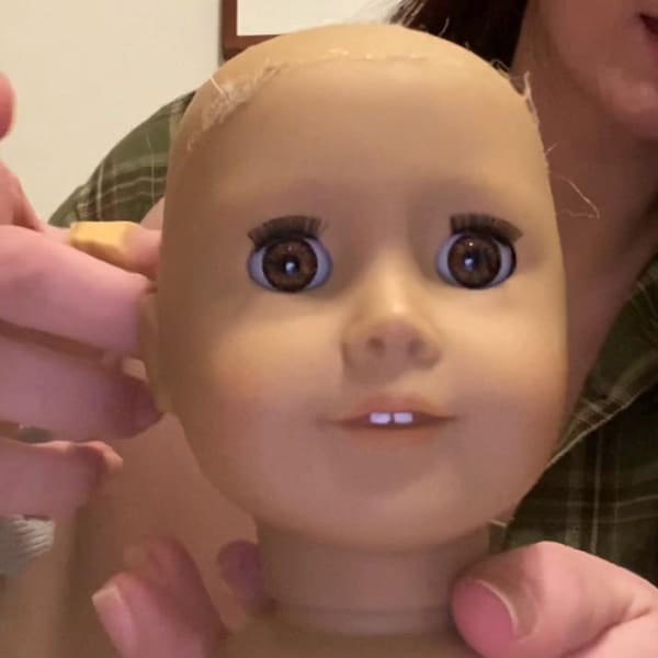 Smart Doll Glass Open and Close Eyes Rainbow Blinking Doll Eyes Fits ...