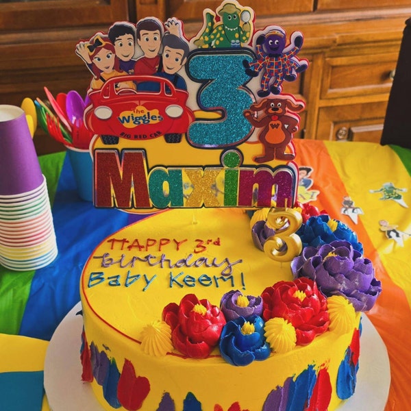 Wiggles Cake Topper, Wiggles Birthday Party, Wiggles Party Decorations ...
